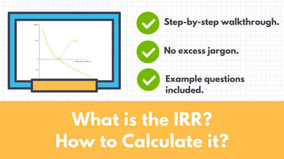 What is the IRR feature image - Fervent | Finance Courses, Investing ...