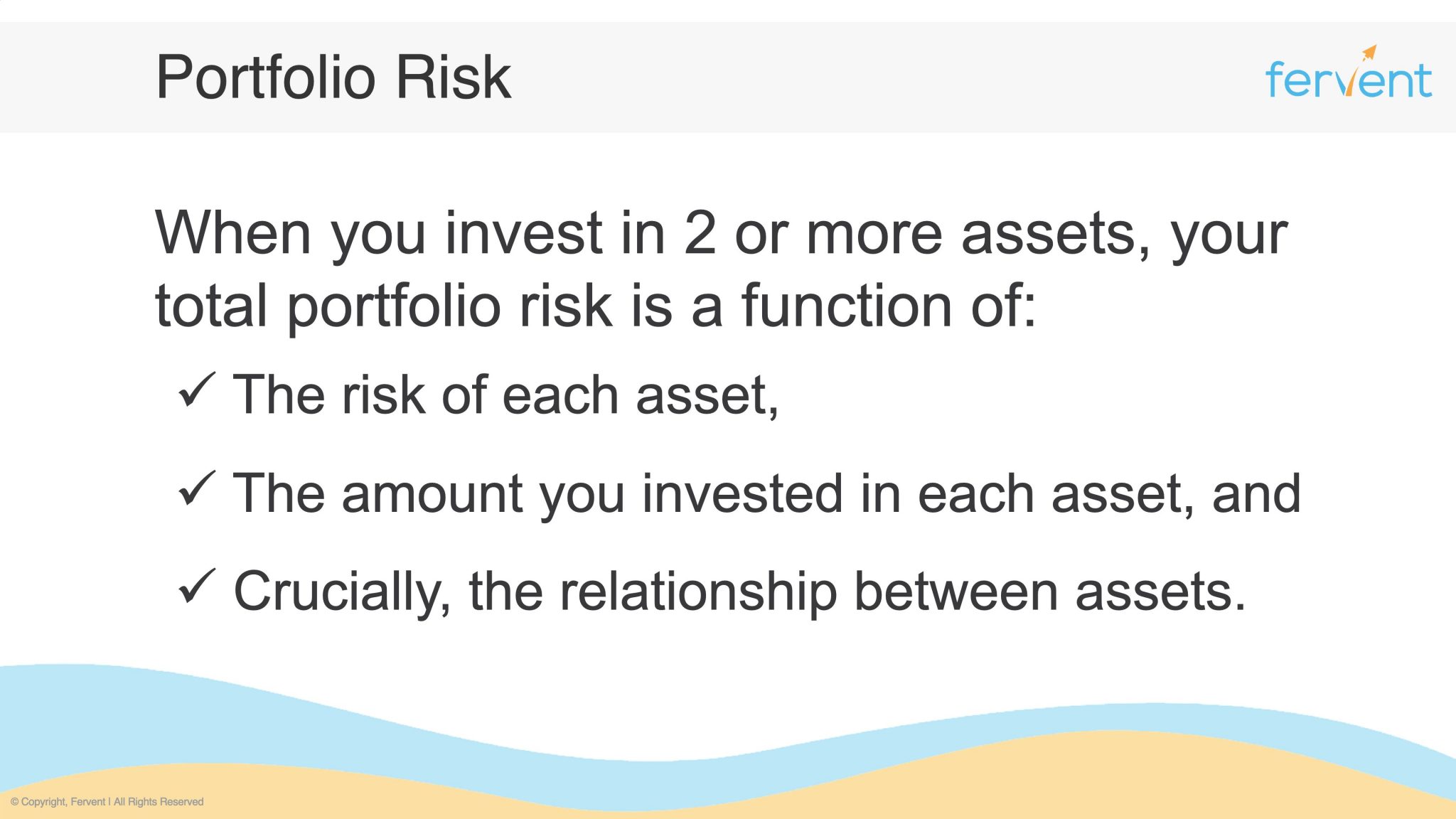 How To Calculate Portfolio Risk From Scratch Examples Included Fervent Finance Courses